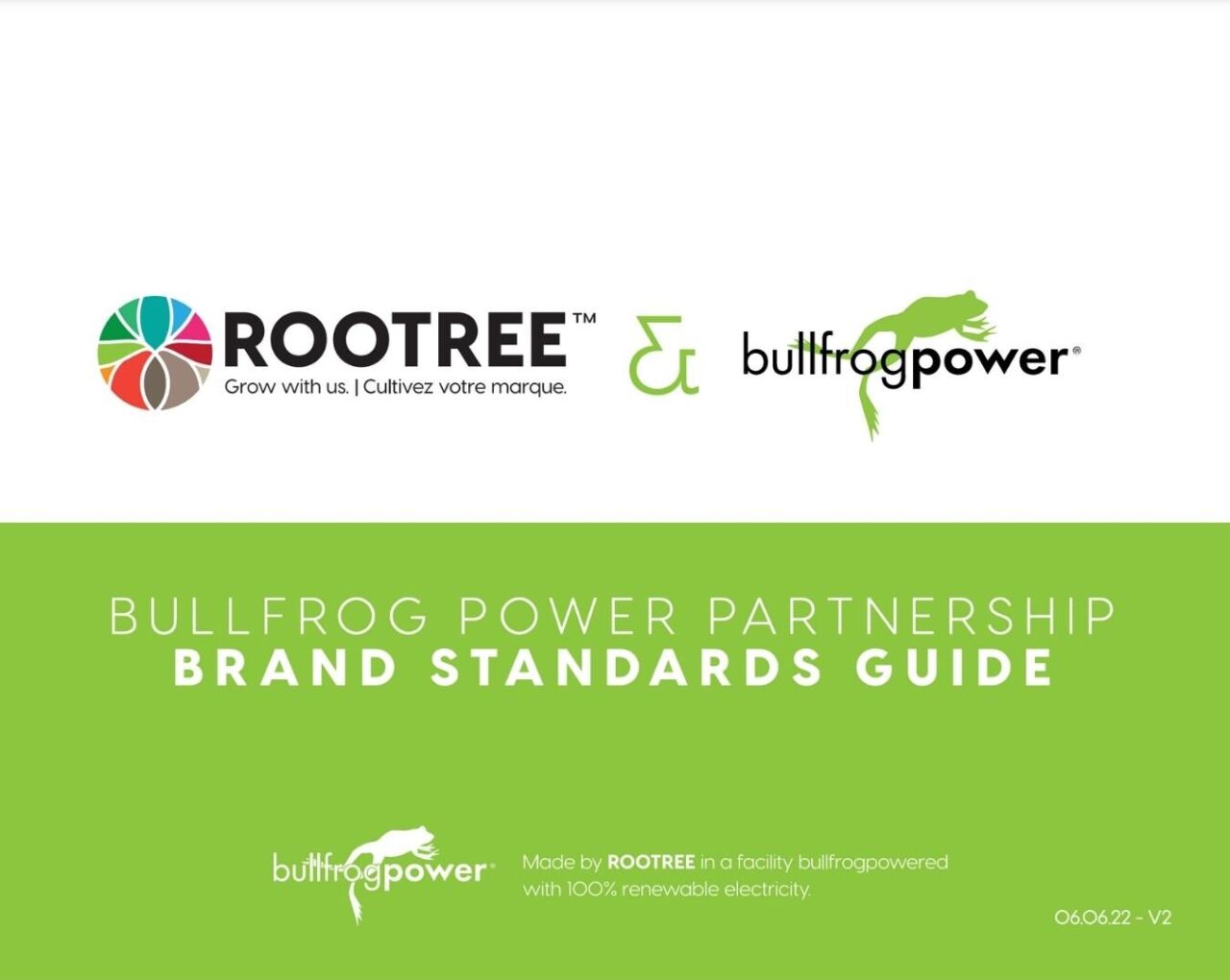 Le label Bullfrog Power - Rootree